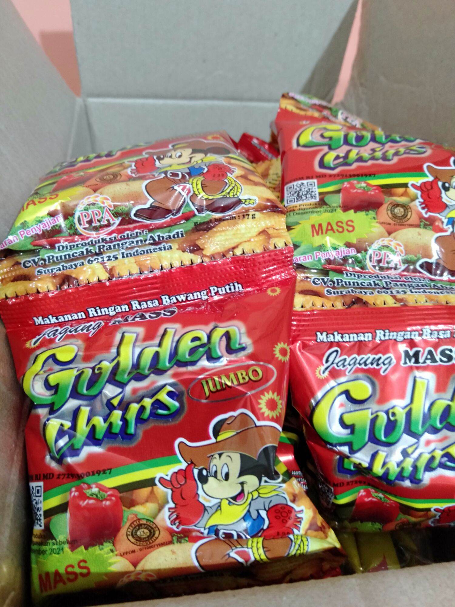 [17 gram x 10] golden chip Snack renteng | Lazada Indonesia