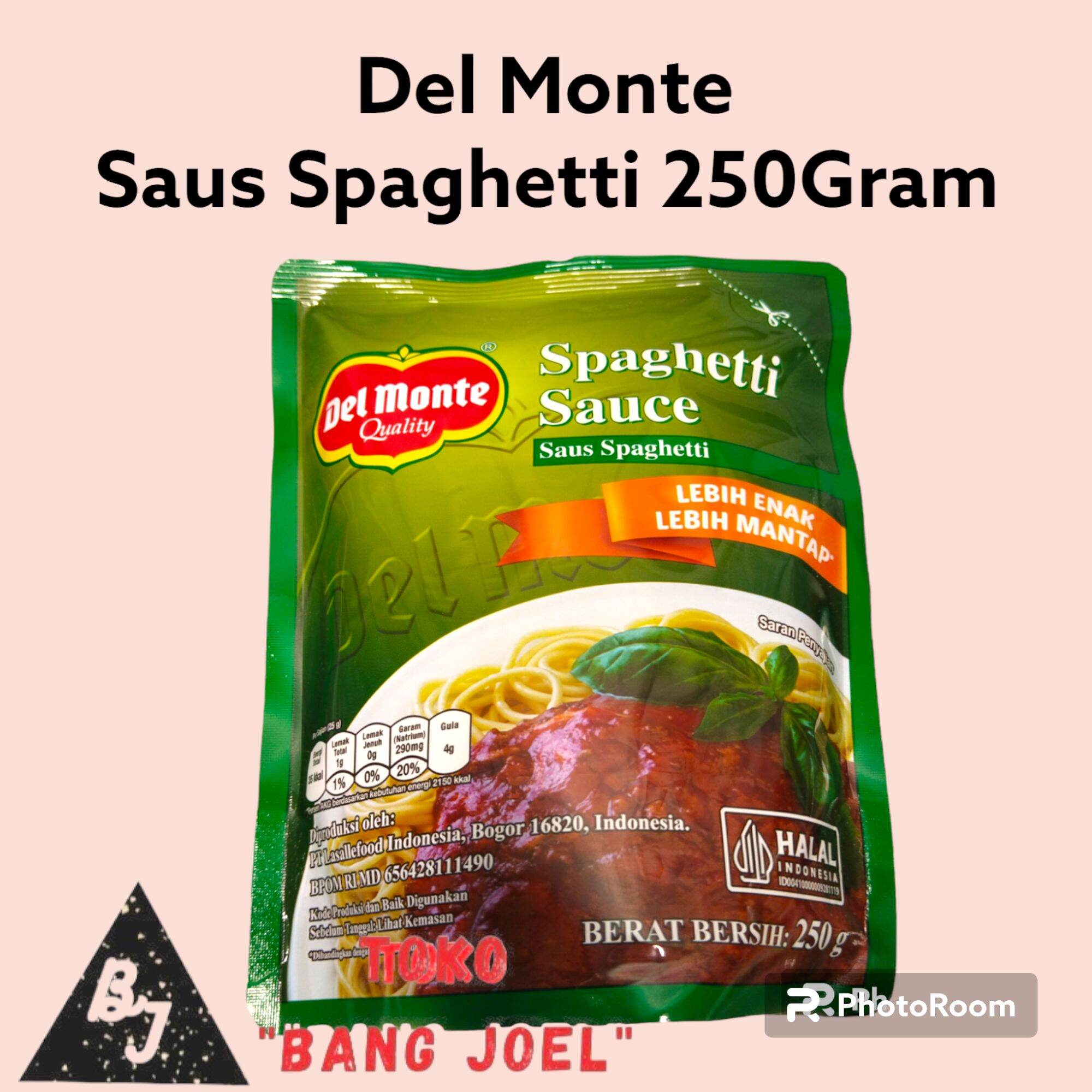 Delmonte Saus Spaghetti 250Gram / Del Monte Saus Spaghetti Seperempat ...