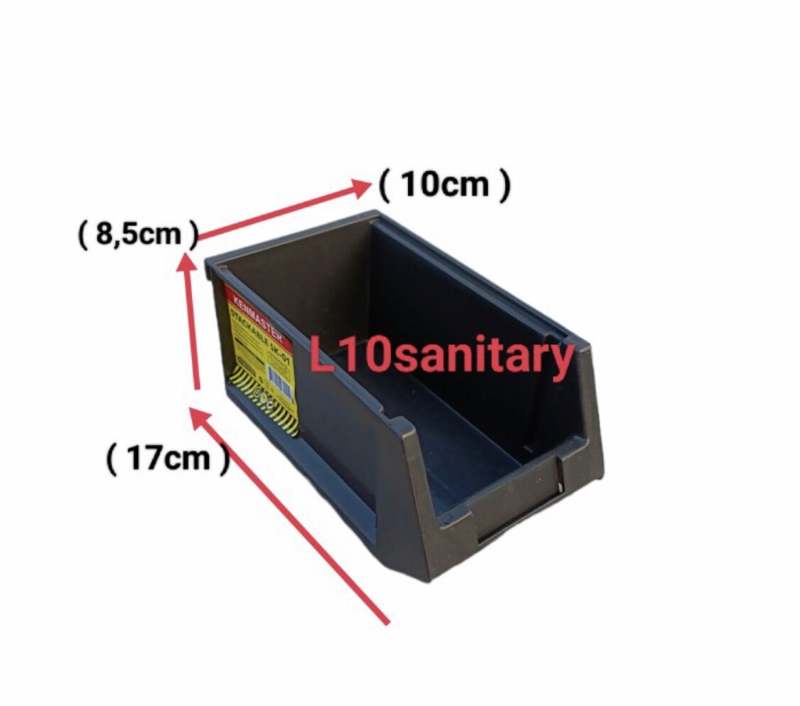 Kotak Rak Susun Stackable KENMASTER / Kotak Rak Komponen Susun ...