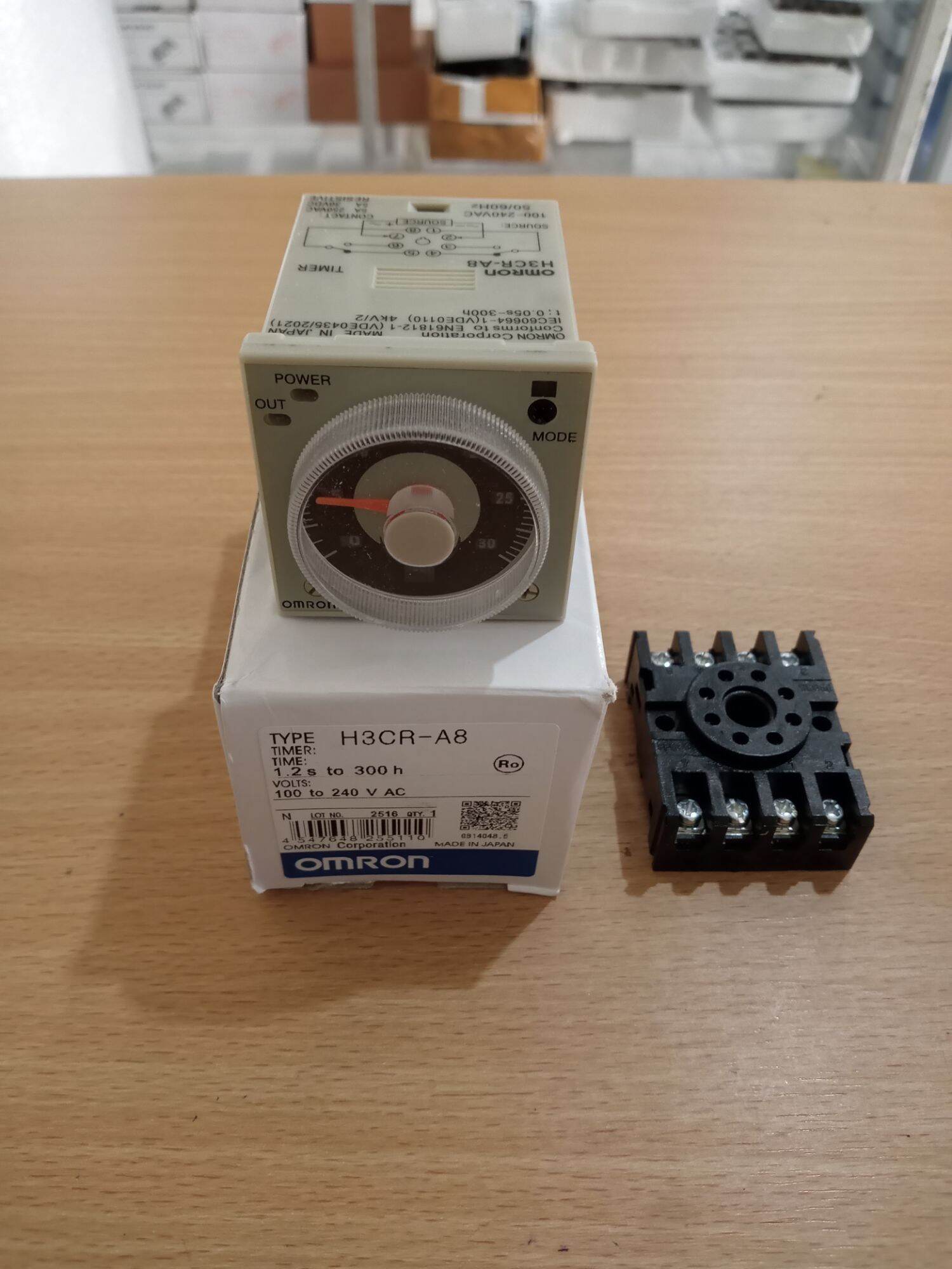 TIMER OMRON H3CR- A8 H3CR A8 100-240vac timer h3cr-a8 100-240volt omron ...