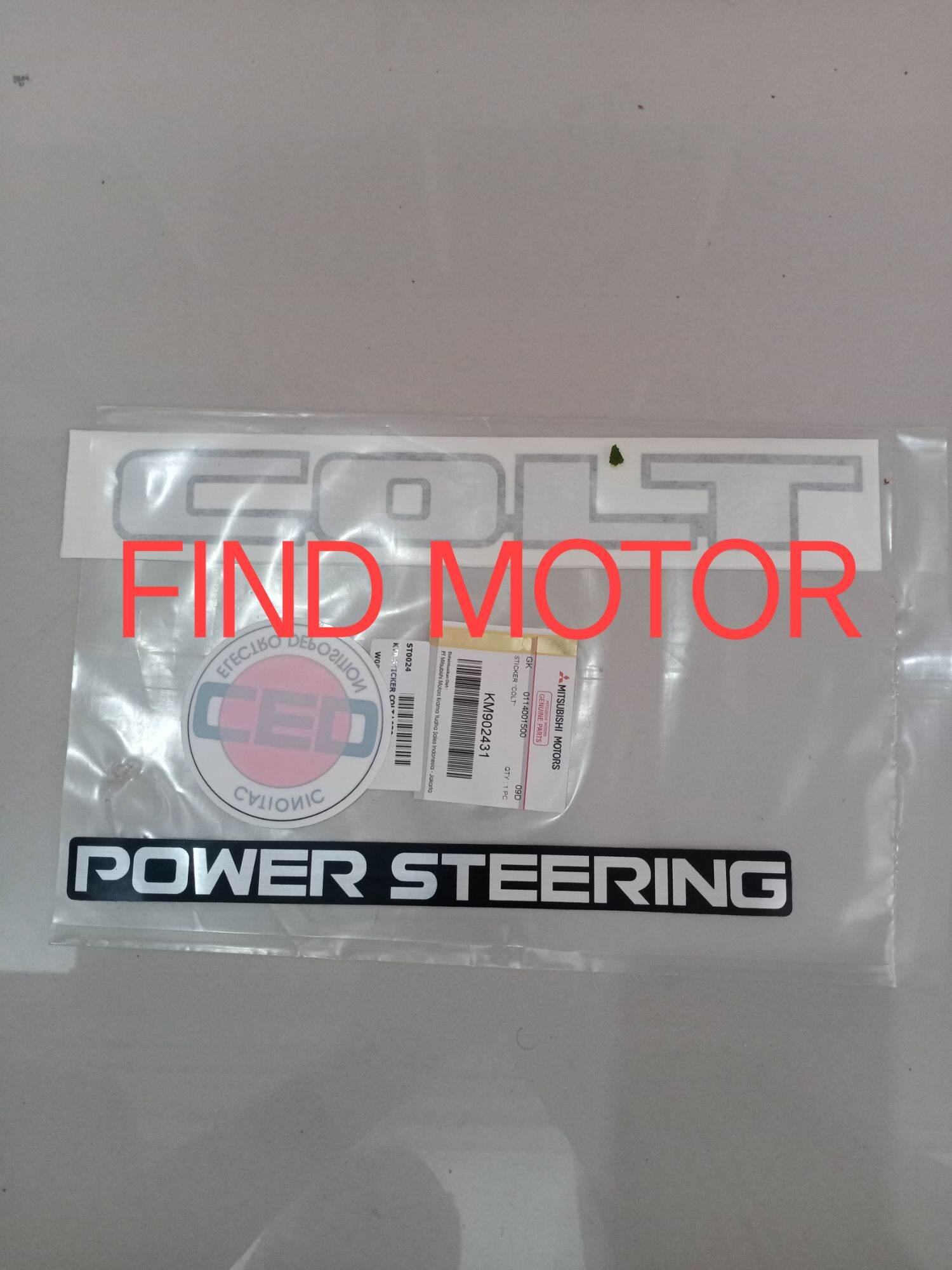 stiker sticker logo power steering set ced colt L300 Orsinil | Lazada ...