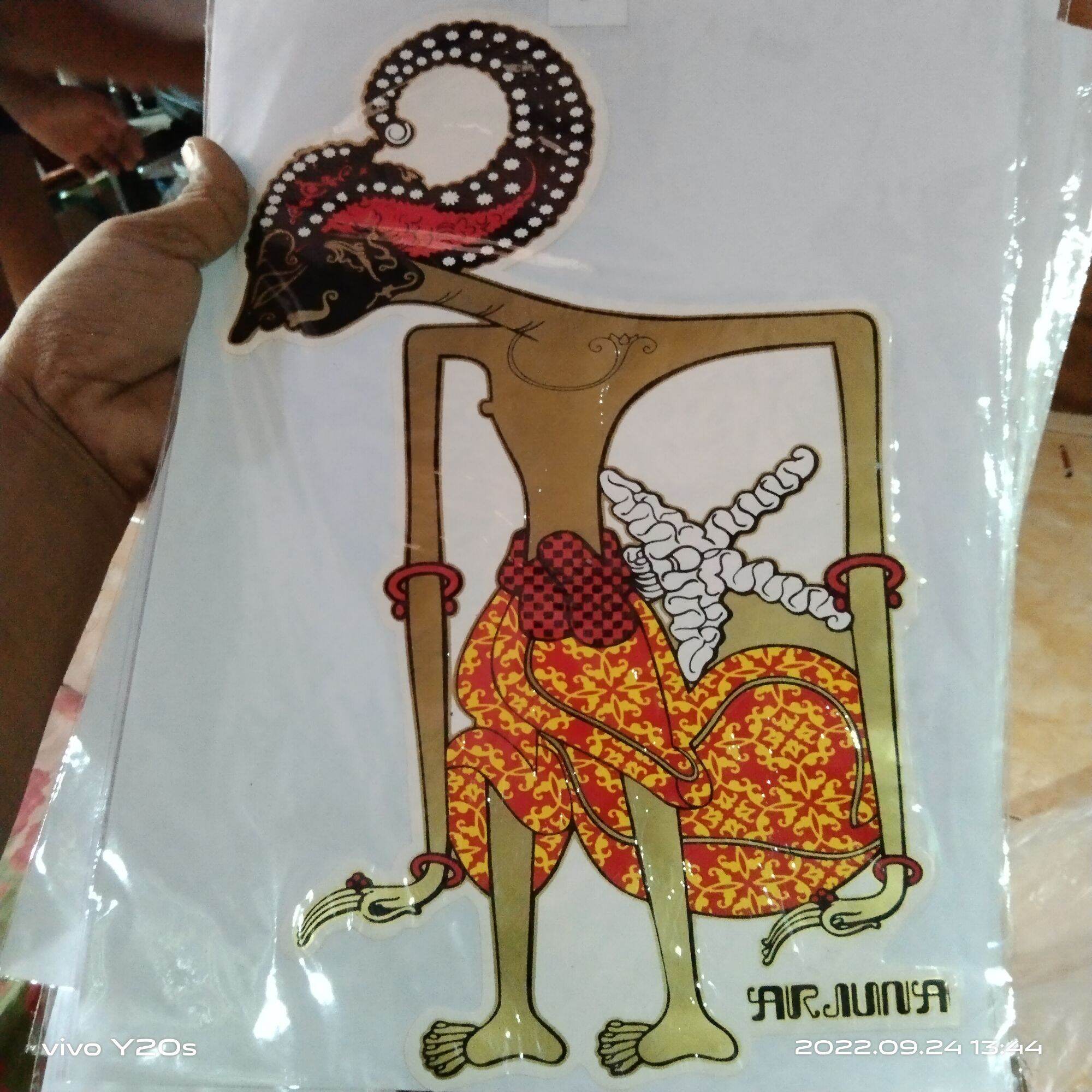 Stiker jumbo wayang stiker dashboard motif wayang | Lazada Indonesia