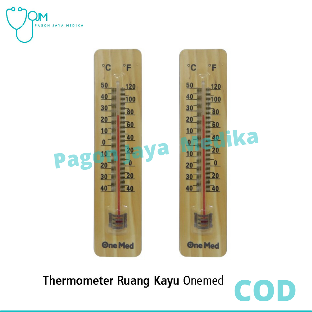 Thermometer Ruangan Kayu Onemed alat Ukur Suhu Ruangan Onemed | Lazada ...