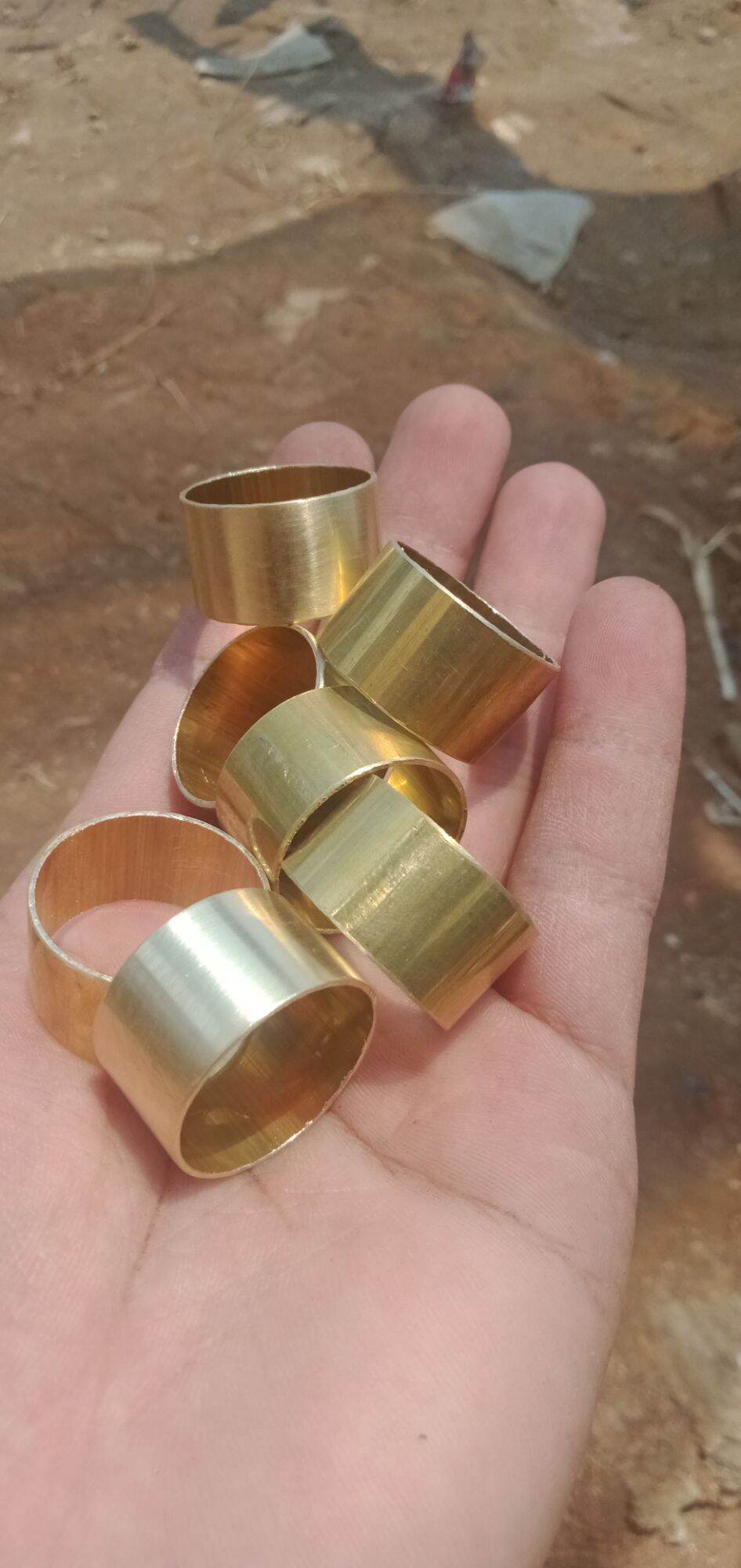 Cincin /ring kuningan gagang pisau ukuran diameter 3/4inc ketinggian 1. ...