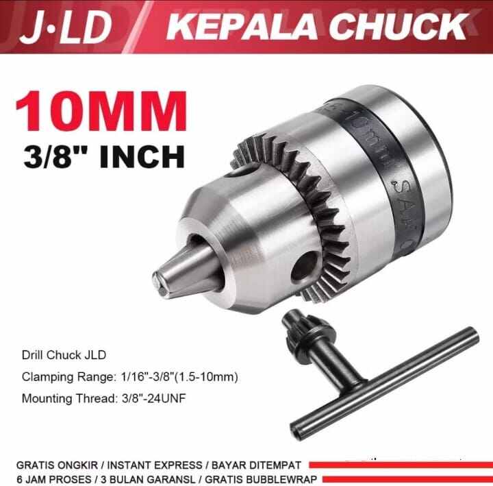 Kepala Chuck Bor Listrik + Ukuran 10 Mm | Lazada Indonesia