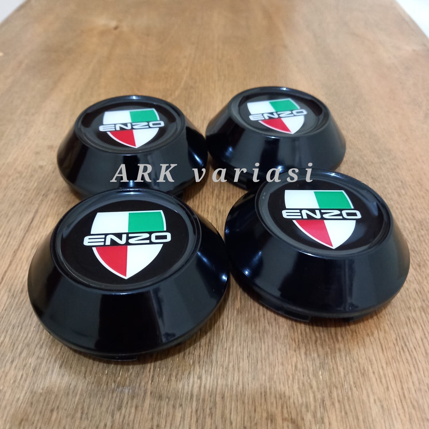 dop velg roda tutup velg racing Enzo kerucut hitam diameter 6.8 cm ...