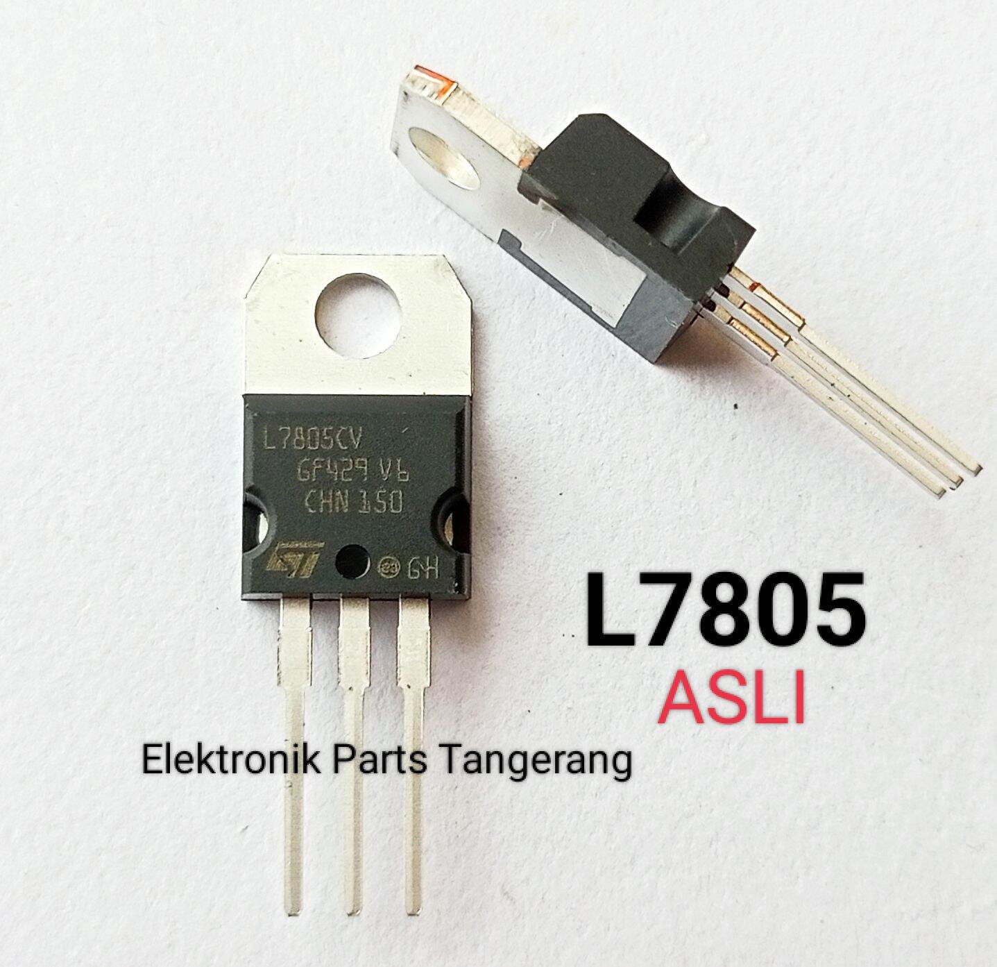 L7805CV ASLI TRANSISTOR L7805 ORIGINAL IC REGULATOR L7805 TO-220 IC VOLTAGE REGULATOR L7805 L ...