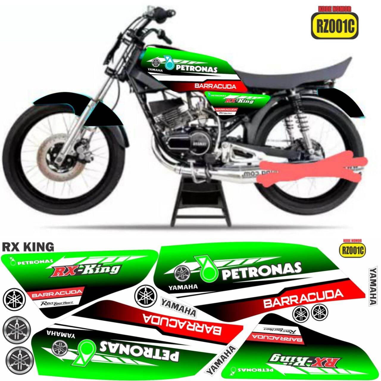 striping decal Yamaha RX-King/variasi RX-king | Lazada Indonesia