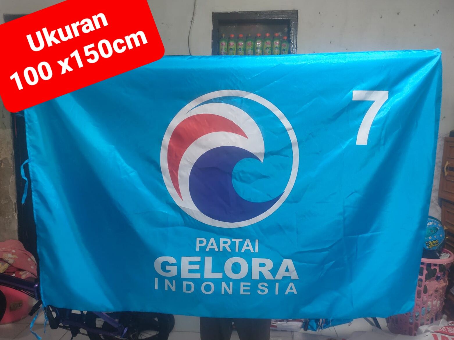bendera PARTAI GELORA INDONESIA uk.100cm X 150cm | Lazada Indonesia
