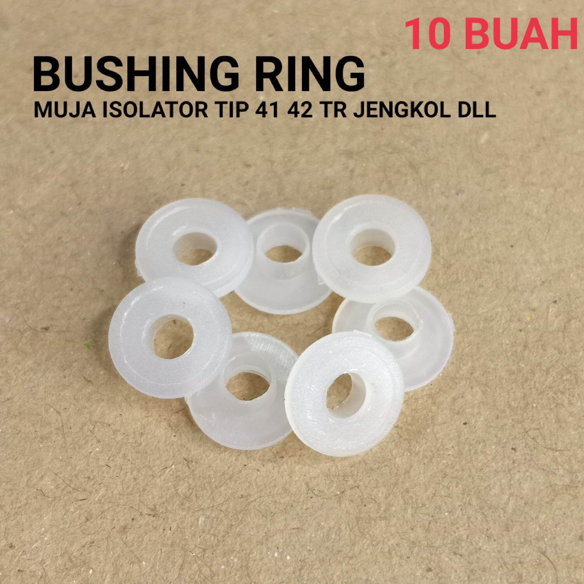 ( 10 BUAH ) PLASTIK NYLON BUSHING RING ISOLATOR TIP 41 42 DAN TRANSISTOR JENGKOL KANCING BUSHING ...