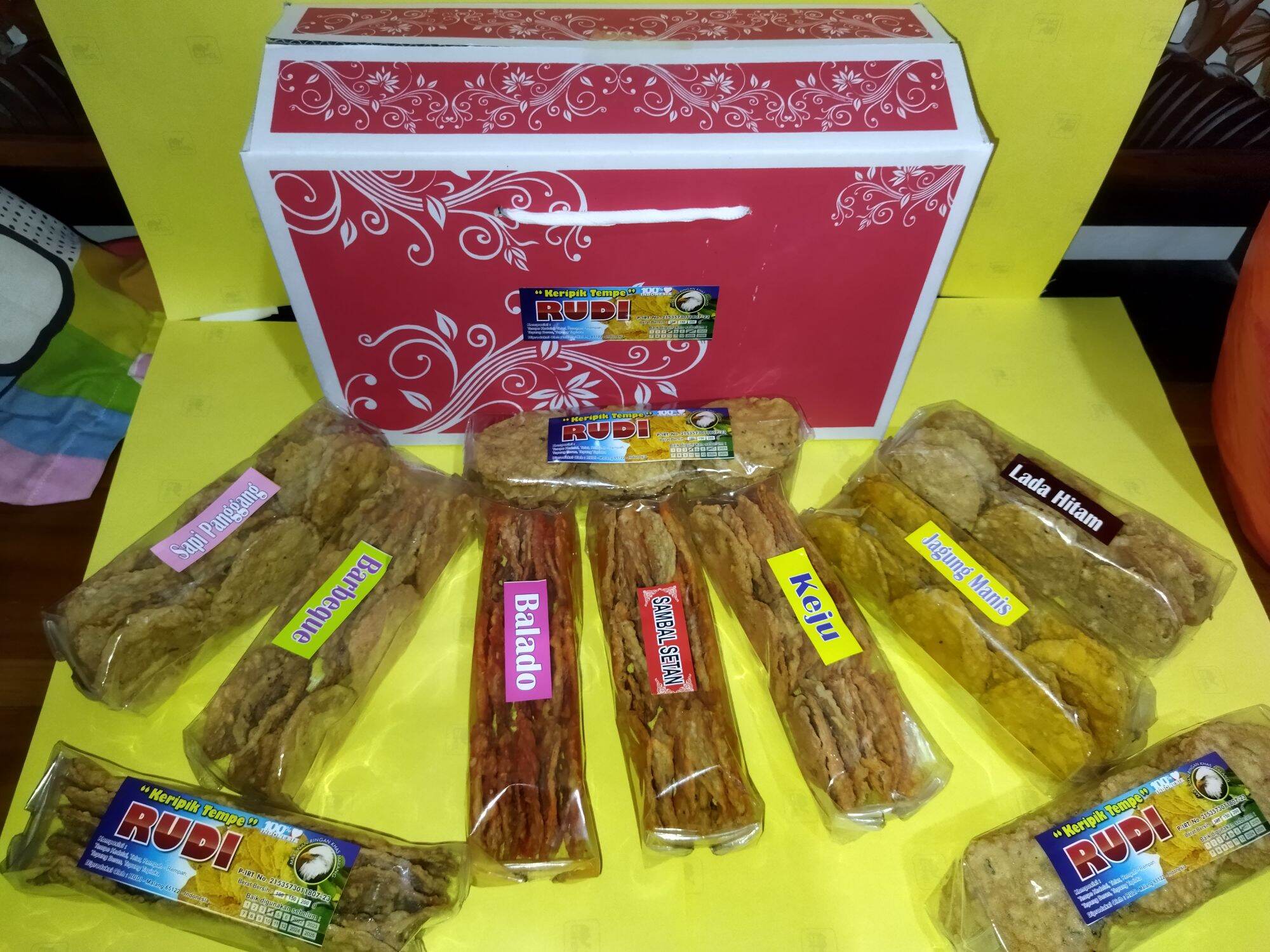 keripik tempe mix rasa 1 kardus/10 pc | Lazada Indonesia