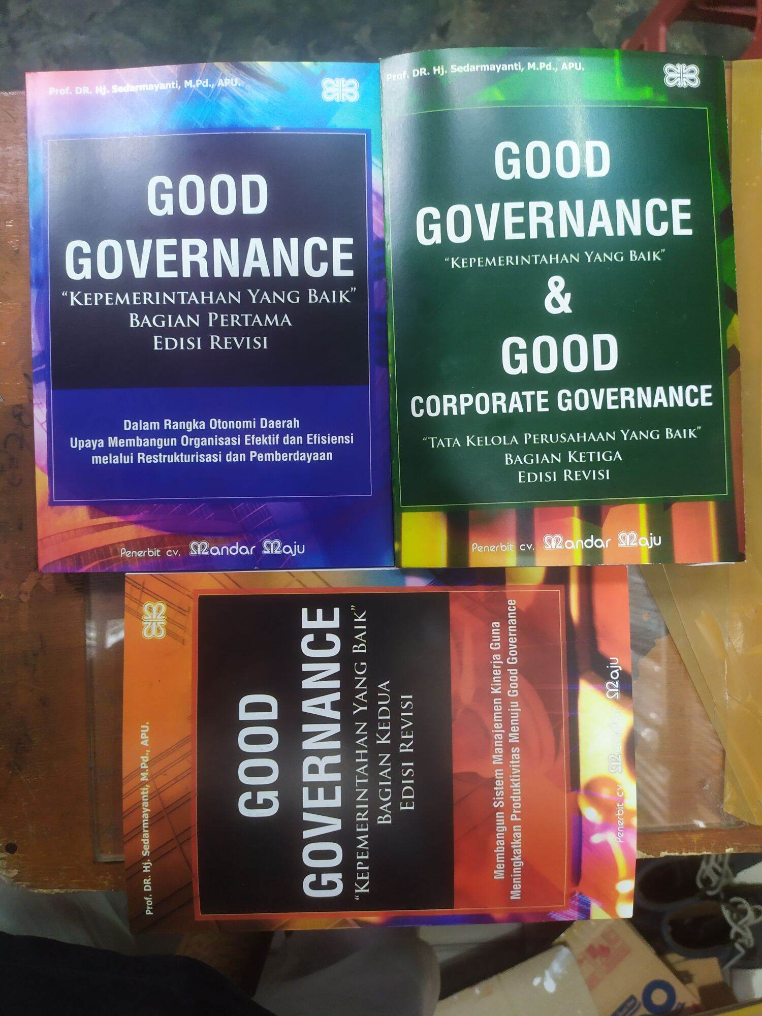Paket Buku Good Governance jilid 1-2-3 Prof. Sedarmayanti | Lazada Indonesia