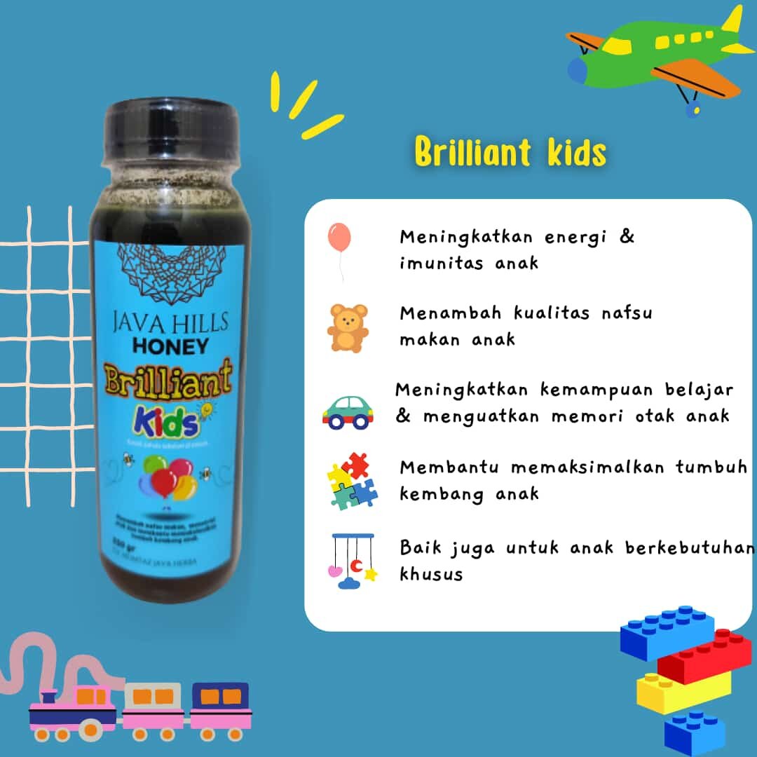 Madu Brilliant kids java hills honey 350gr | Lazada Indonesia
