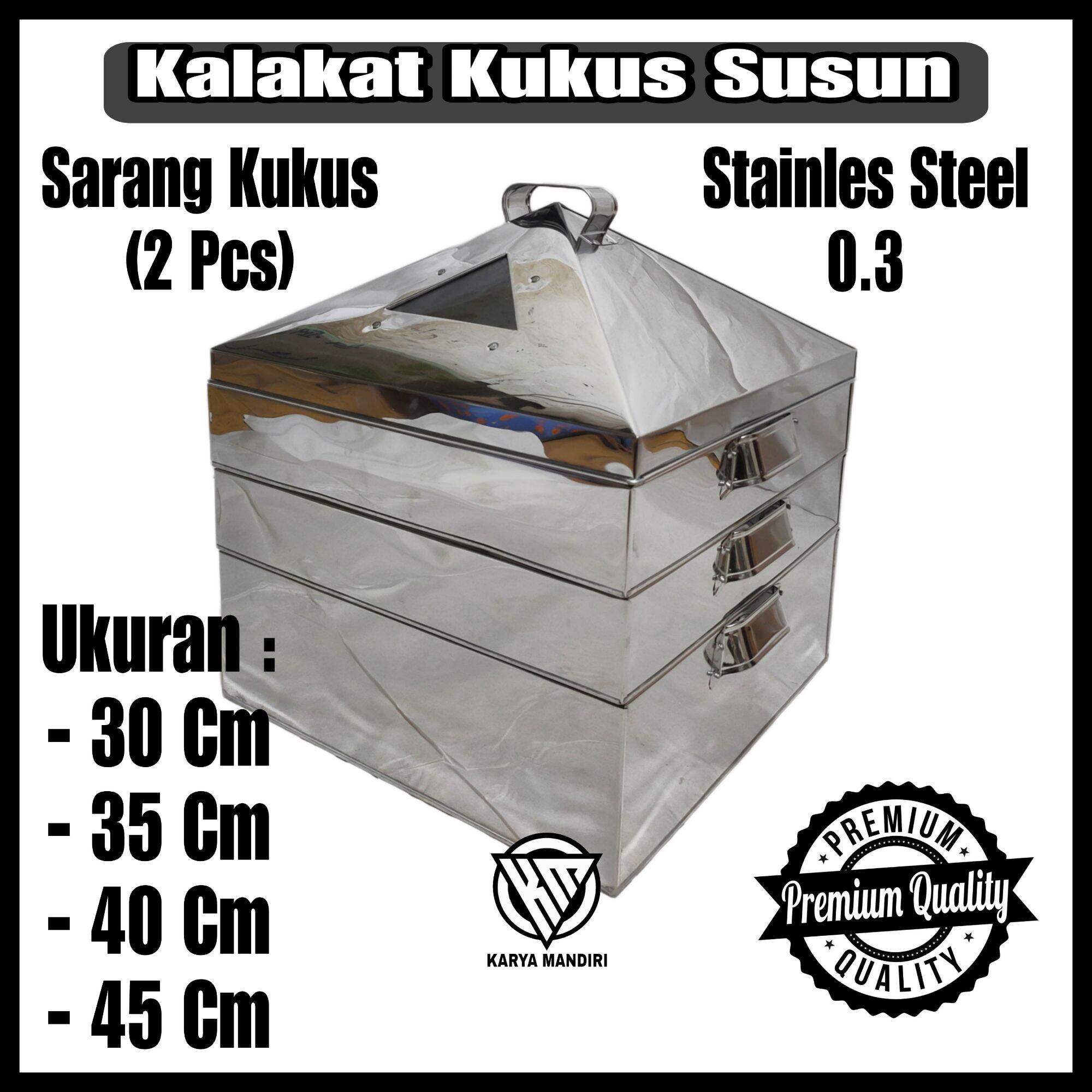 Dandang Kalakat Kukus 3 Susun | Ukuran 30, 35, 40, 45 | Lazada Indonesia