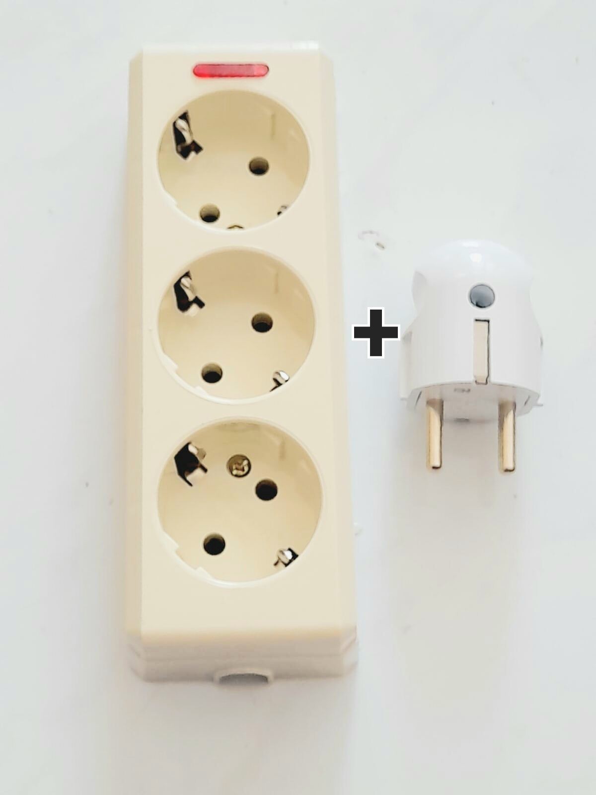 1 PAKET STOP KONTAK 3 LUBANG DAN STEKER TANPA KABEL 250 VAC 10A-16A SNI ...