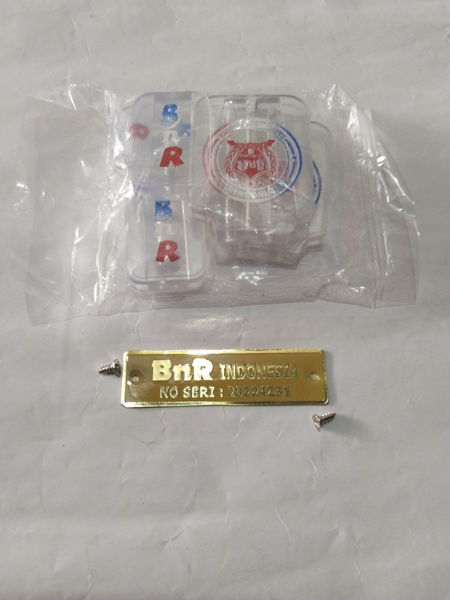Plat no seri BnR dan stoper kotak bnr original | Lazada Indonesia