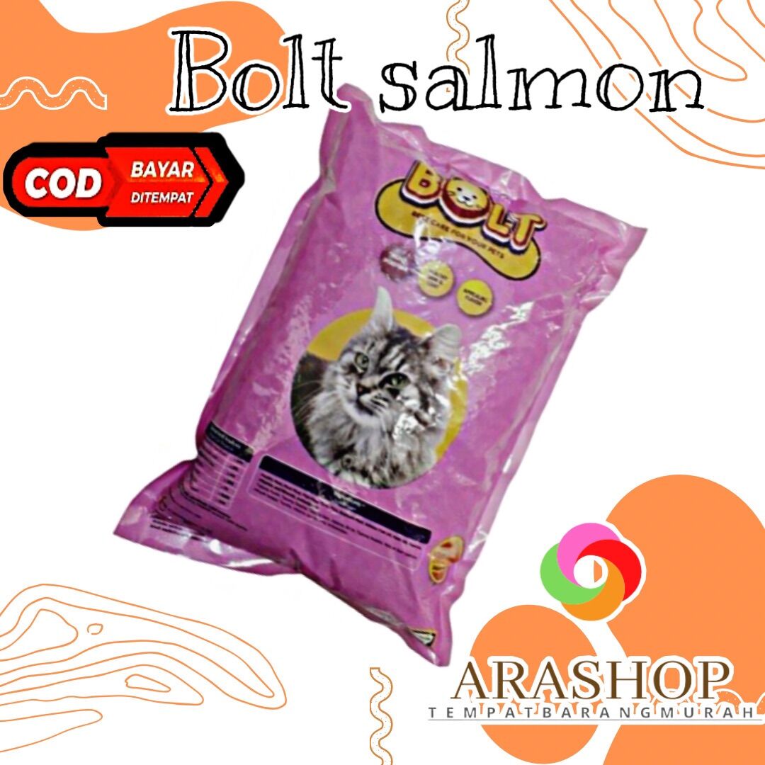Makanan Kucing Bolt 1kg Salmon Freshpack Bolt Makanan Kucing Kering 1Kg ...