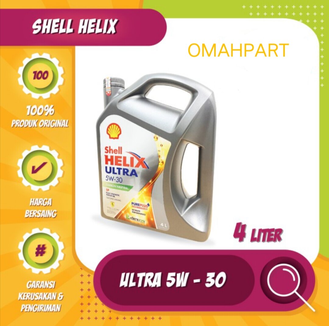 Shell Helix Ultra 5w-30 Dexos 1 full syinyetic | Lazada Indonesia