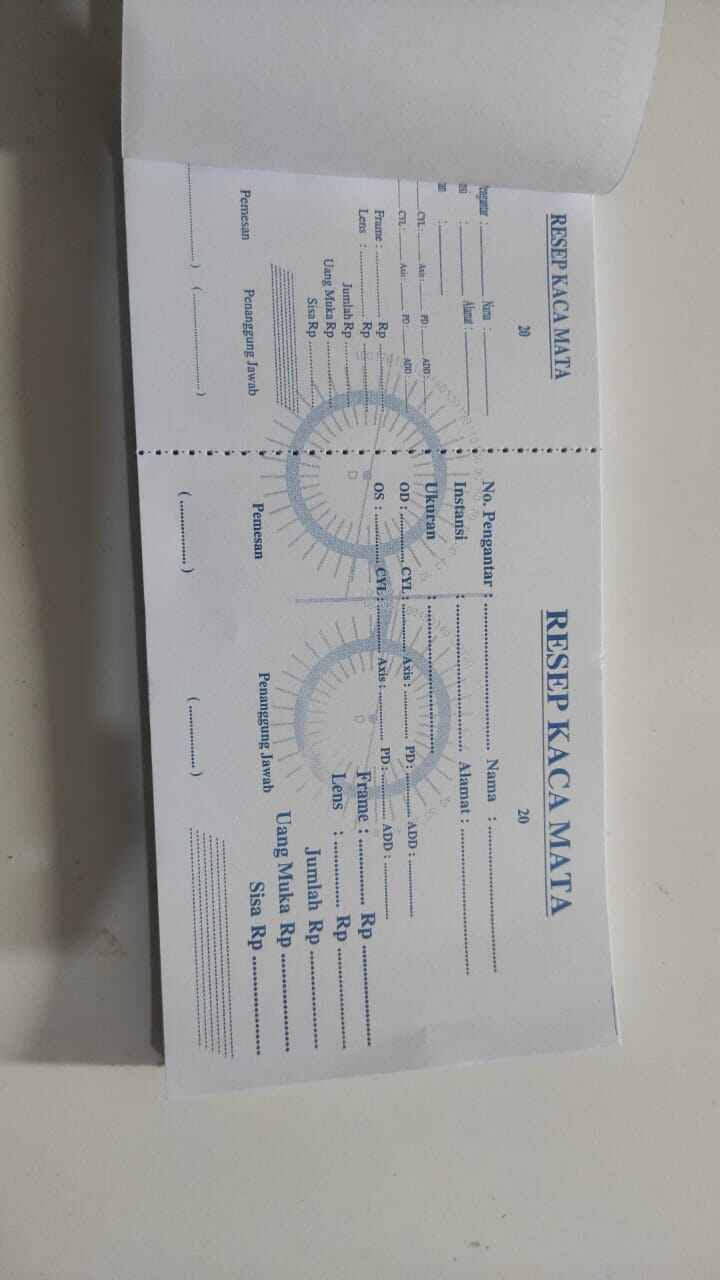 Resep Nota Kwitansi Pembelian Kacamata Isi 100 Lembar | Lazada Indonesia