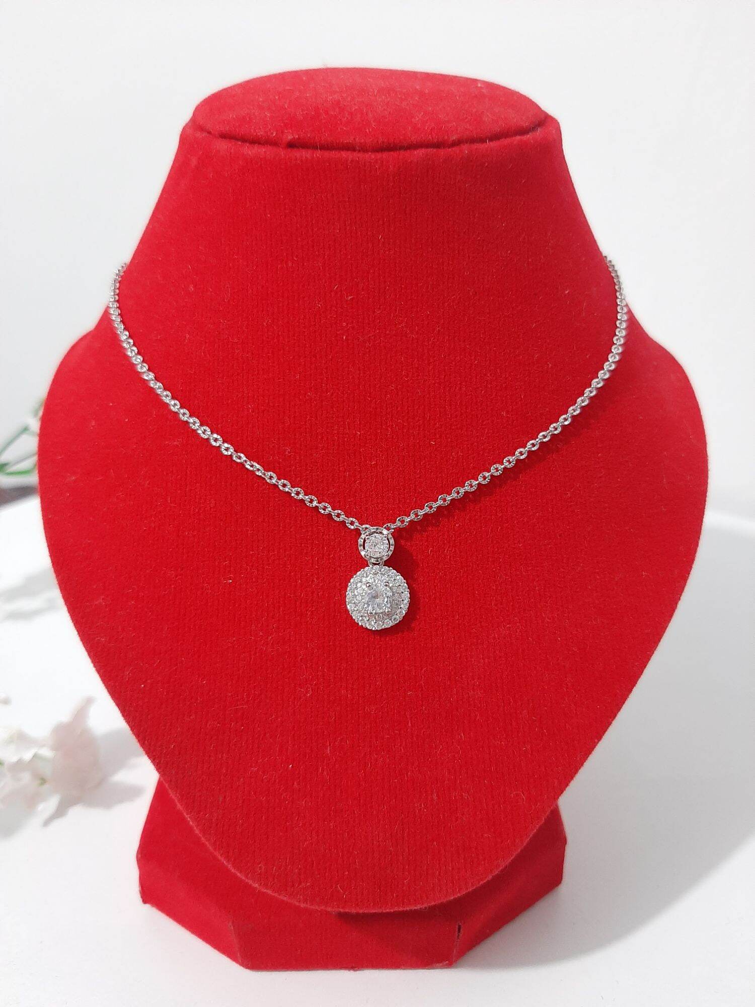 Kalung Koye Mata Bulat Perak 925 Lapis Mas Putih | Lazada Indonesia