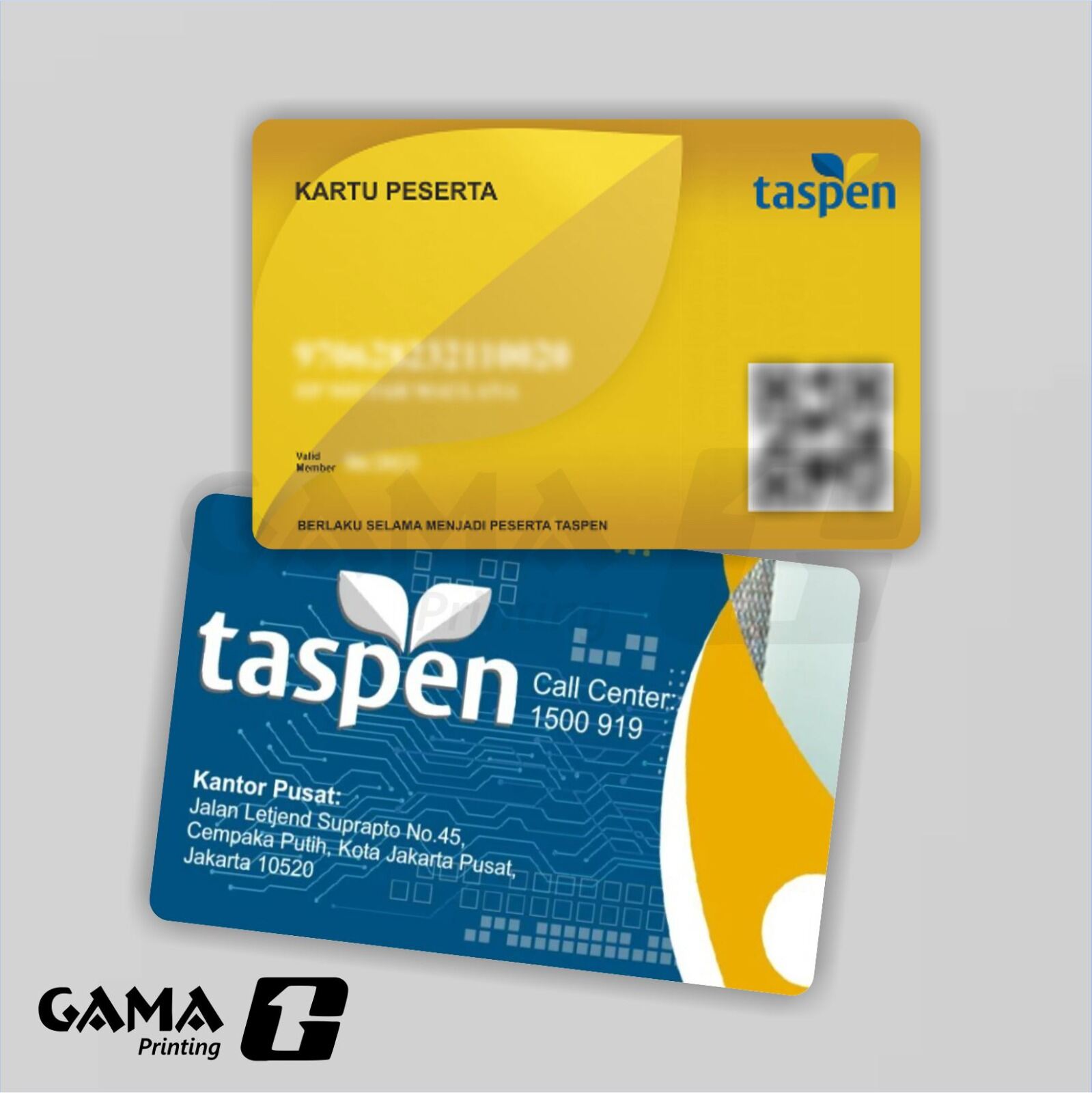 Cetak Kartu Taspen Bahan PVC Tebal Sehari Jadi Bisa Satuan | Lazada ...