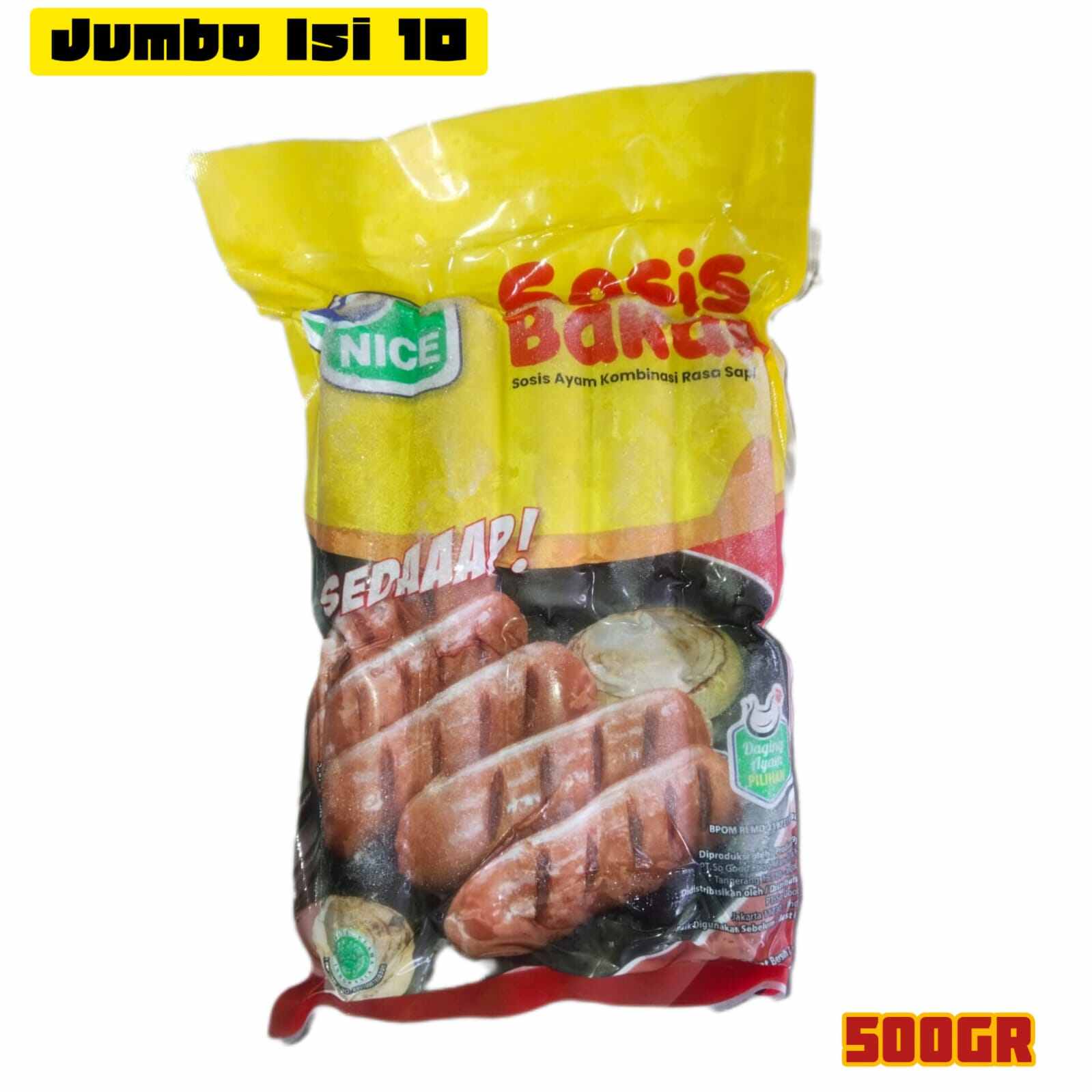 Sosis jumbo So Nice 500gr Isi 10 Sedaap | Lazada Indonesia