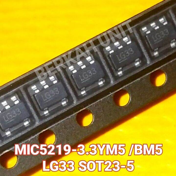 LG33 SOT23-5 IC LDO 3.3V MIC5219 baca deskripsi | Lazada Indonesia