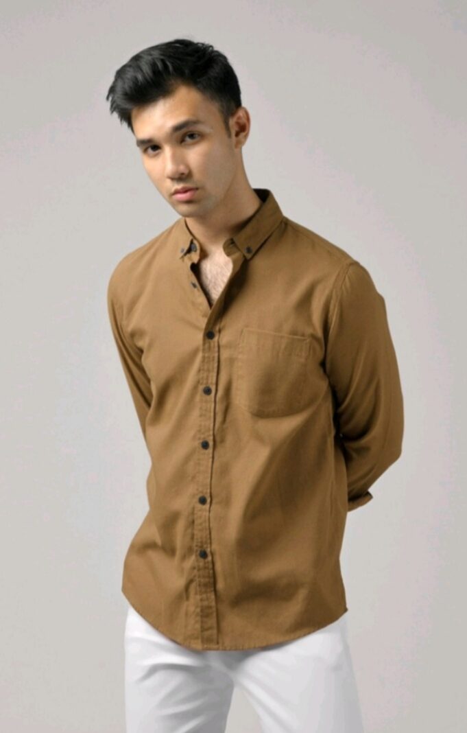 Kemeja Polos Katun - Kemeja Kerja Kantor Formal - Kemeja Casual ...