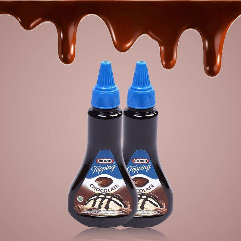 Morin Topping Chocolate 310gr SAUCE SYRUP / TOPING SELAI ROTI Cokelat ...