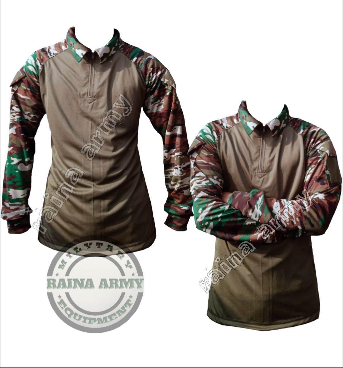 kaos bdu dryfit kaos tactical bdu t-shirt jersey dryfit lengan panjang loreng multicam tni ad ...