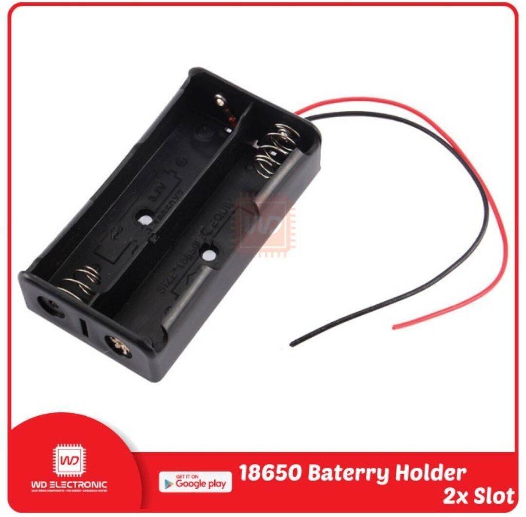 Battery Holder 18650 Seri 2 Slot Baterai 18650 | Lazada Indonesia
