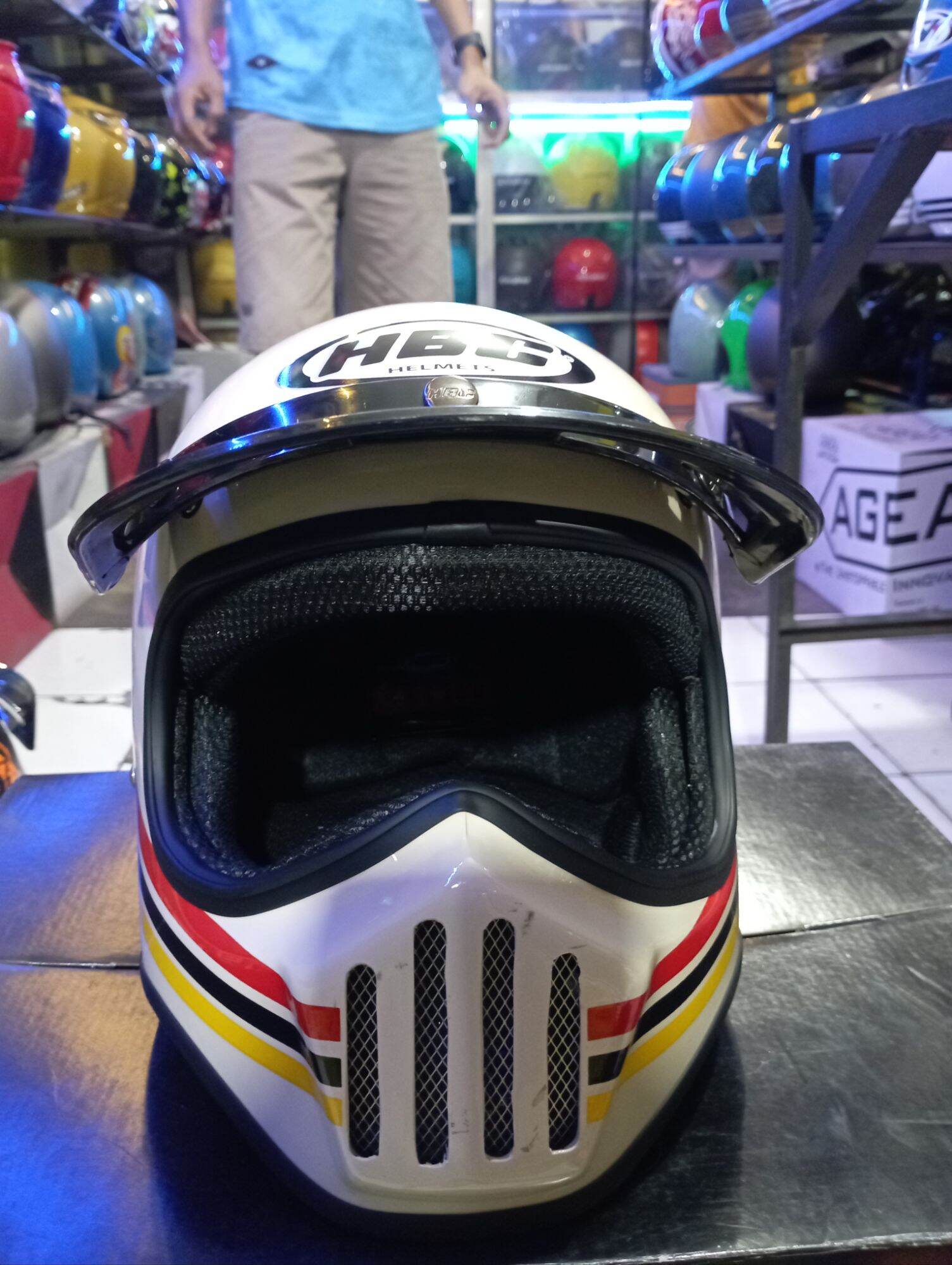 HELM CAKIL HBC MOTIF SERIES SNI CLASSIC RETRO | Lazada Indonesia