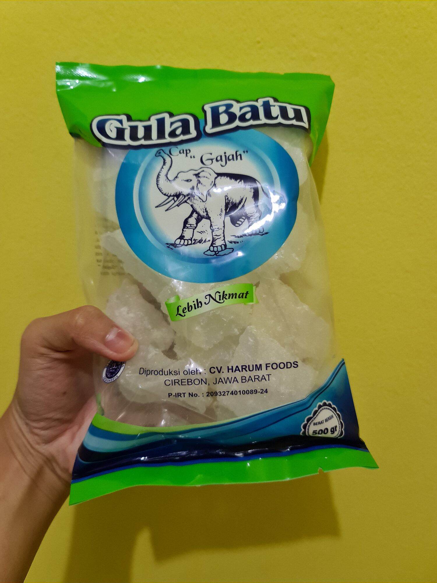 Gula Batu Kristal Cap Gajah 500Gr Kemasan Supermarket | Lazada Indonesia