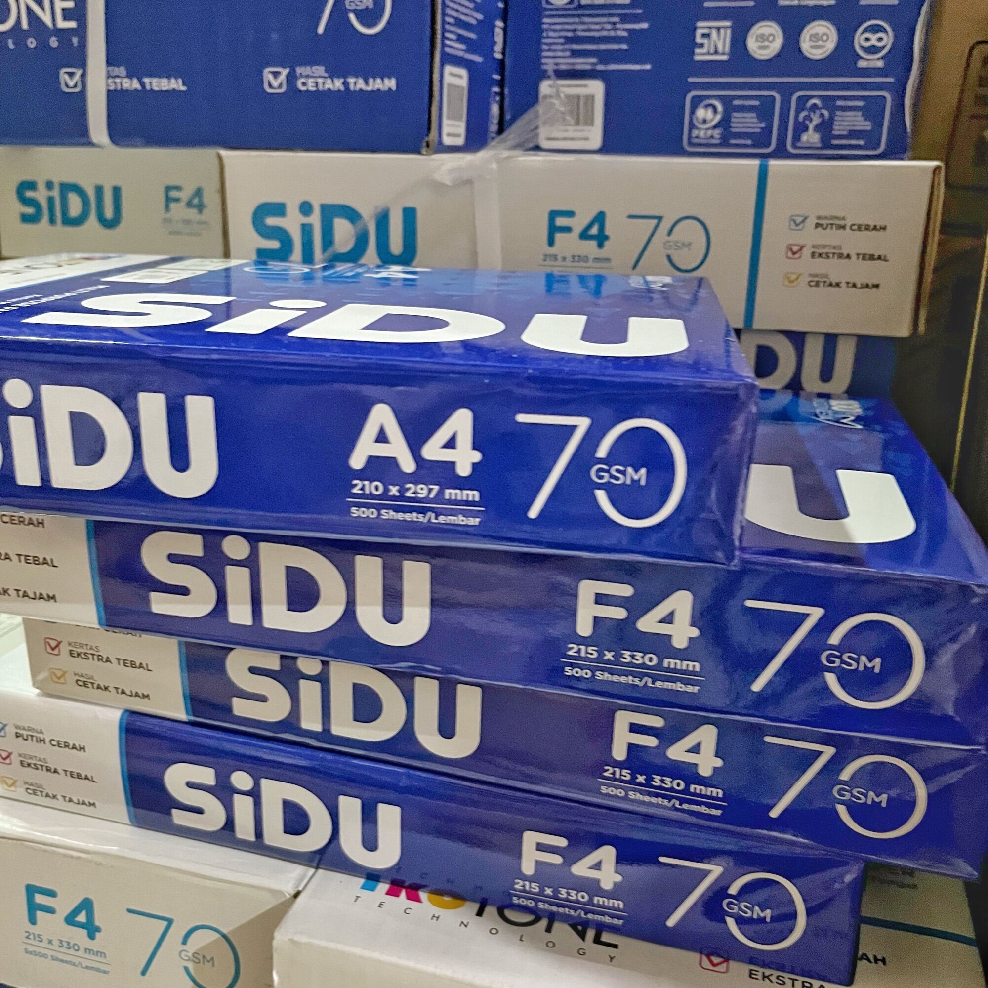 KERTAS HVS PUTIH SINAR DUNIA SIDU A4 F4 70 GRAM TRUTONE TECHNOLOGY KERTAS HVS PUTIH SINAR DUNIA SIDU A4 F4 70 GRAM TRUTONE TECHNOLOGY
