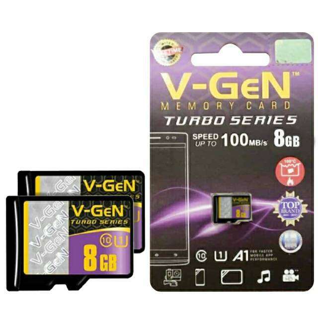 Class 10 8GB VGen Memory Card Micro SD MMC Kartu Memori ORIGINAL speed ...