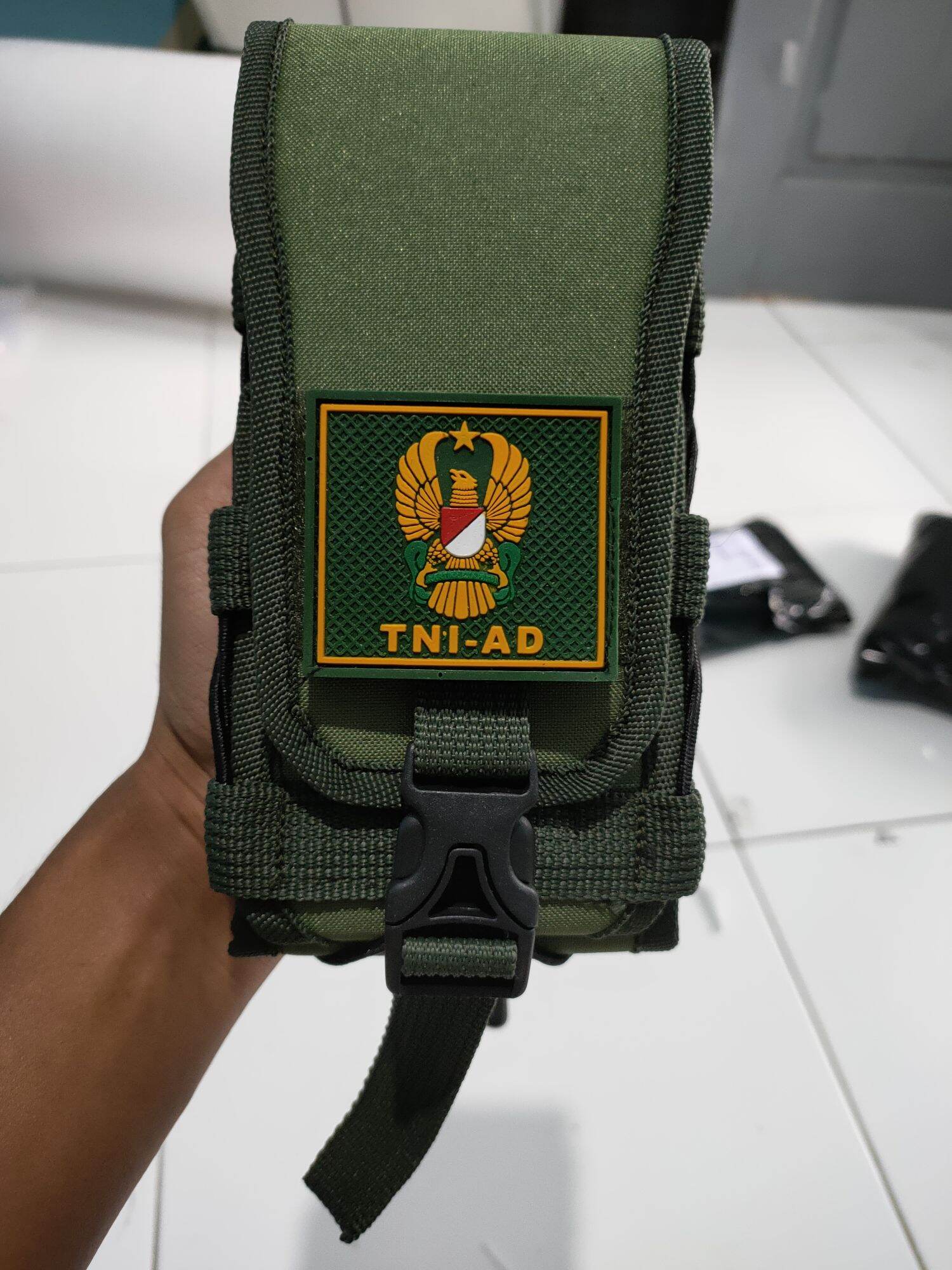 TEMPAT HP TACTICAL PATCH RUBBER TNI AD / SARUNG HP LOGO TNI AD | Lazada ...