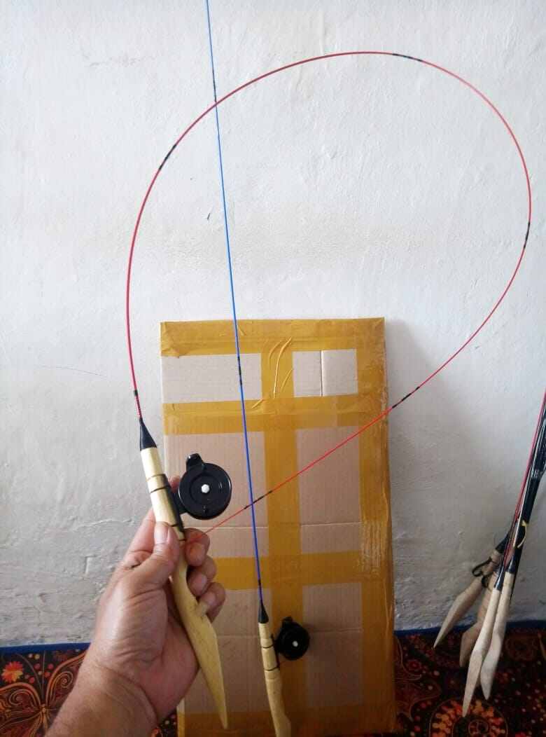 Joran super lentur buat mancing ikan wader/ ikan kecil sudah pakai ...