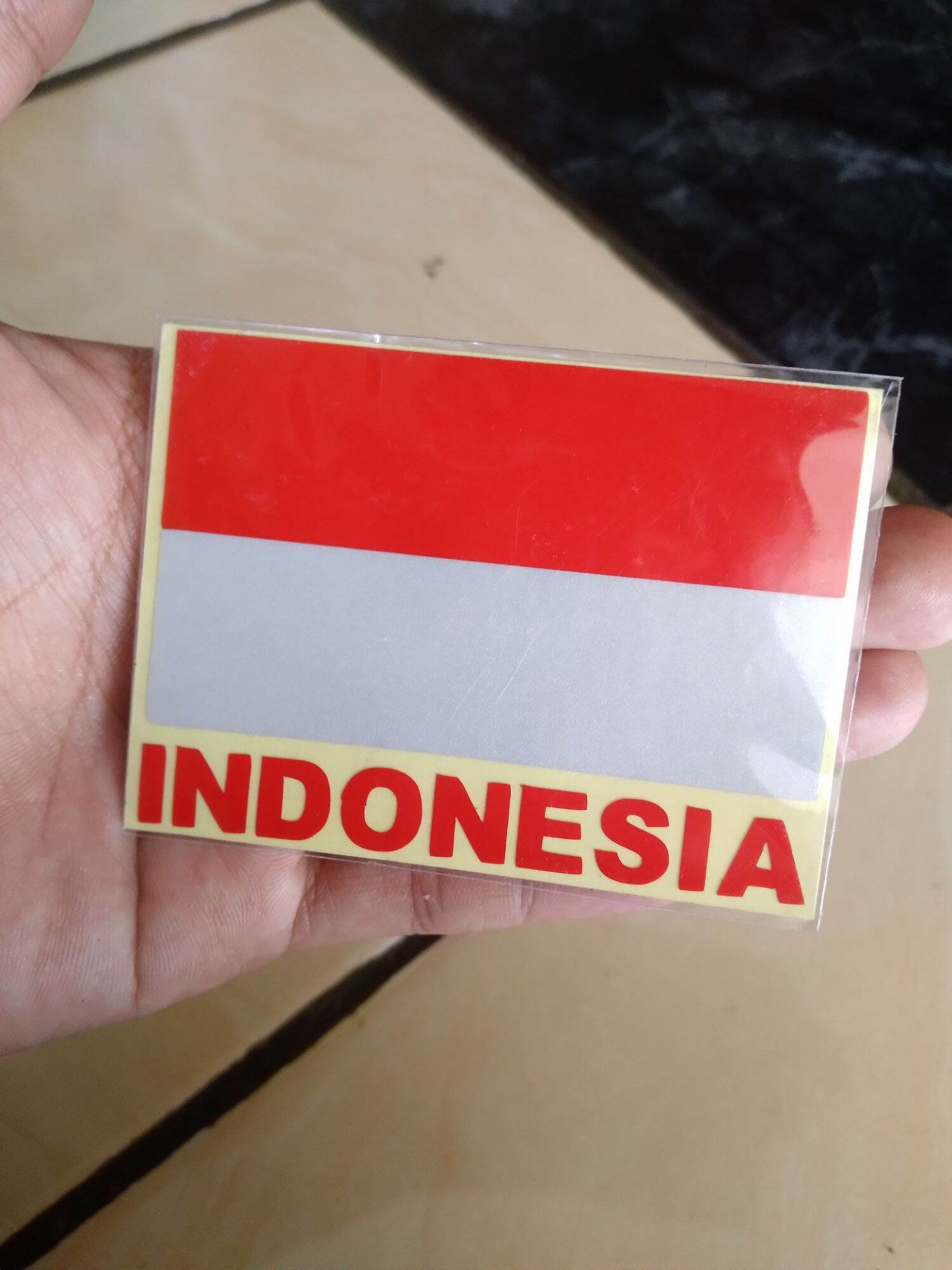 CUTTING STICKER LOGO BENDERA INDONESIA STICKER KELIHTAN NYALA PADA ...
