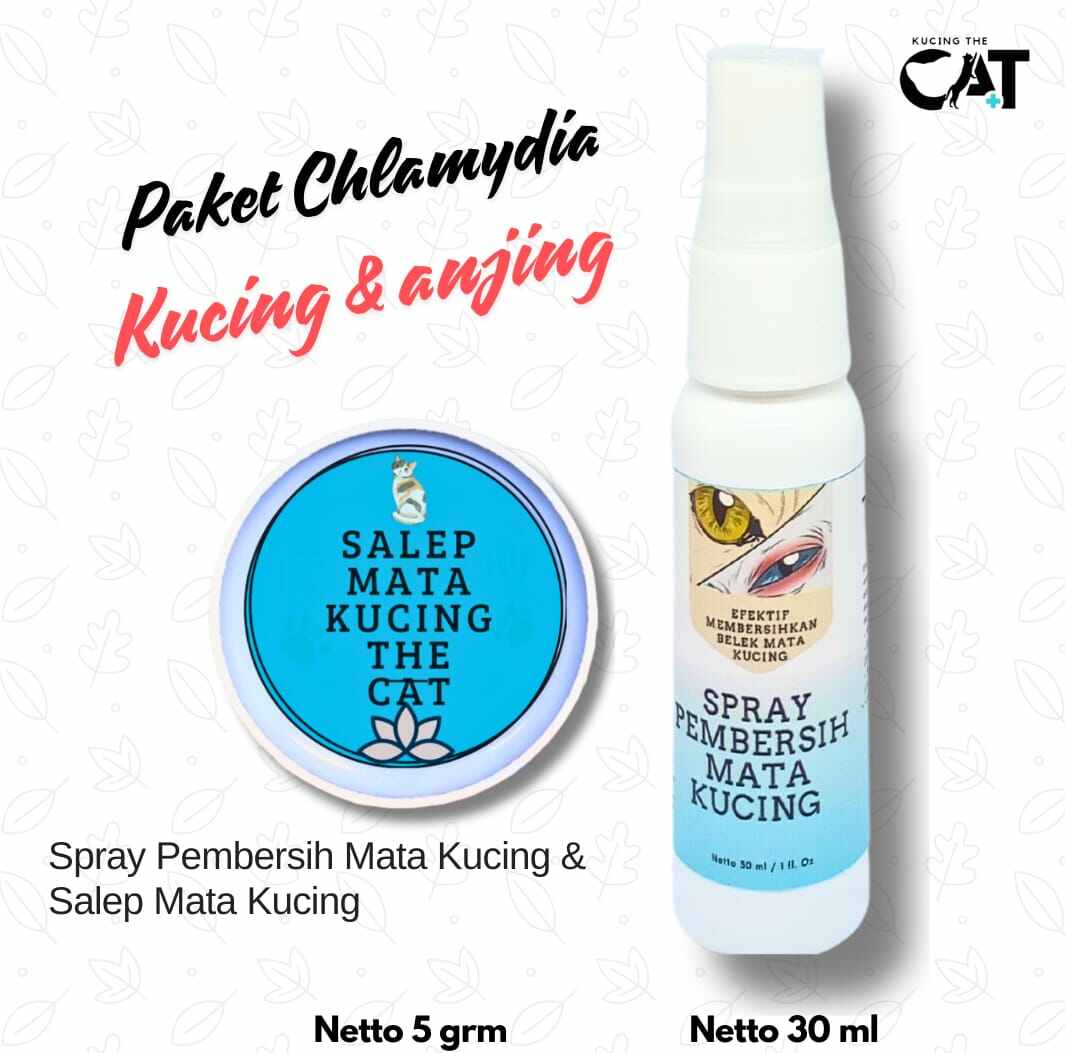 Paket Clamidia Kucing The Cat - Salep Mata Kucing & Pembersih Mata ...