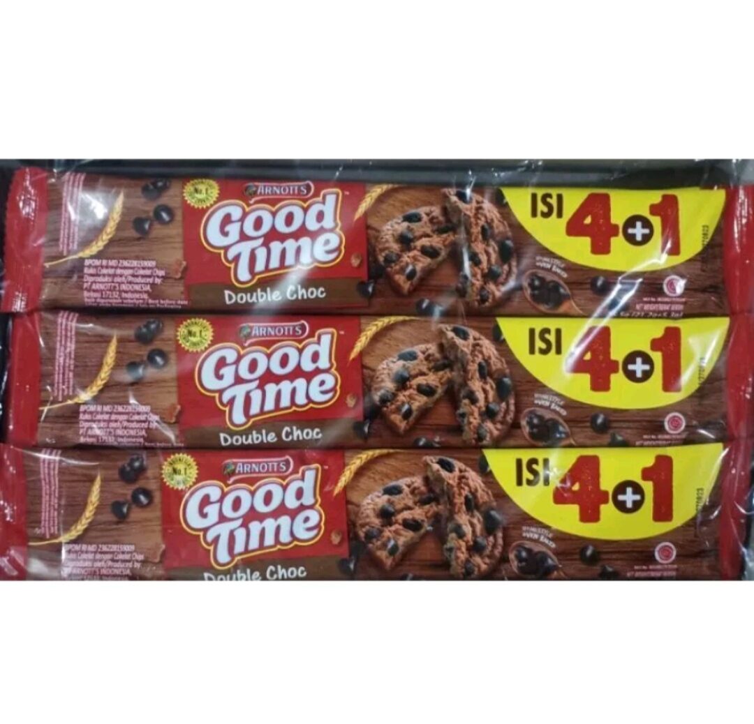 Good time Goodtime Double Choc 1 box isi 12 pcs ( 27gr )KEMASAN BARU ...