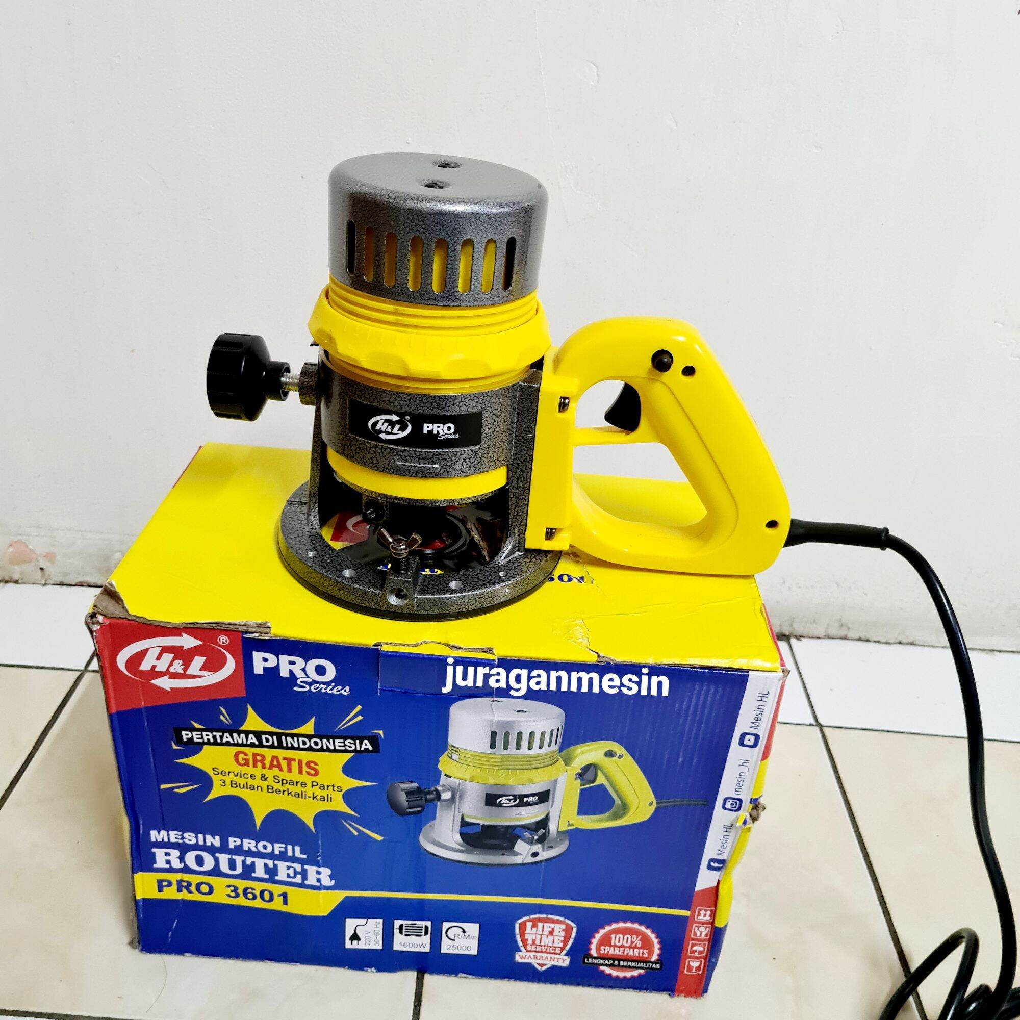 Mesin Router kayu H&L 3601 Trimmer HL PRO 3601 Mesin Profil Besar H&L ...