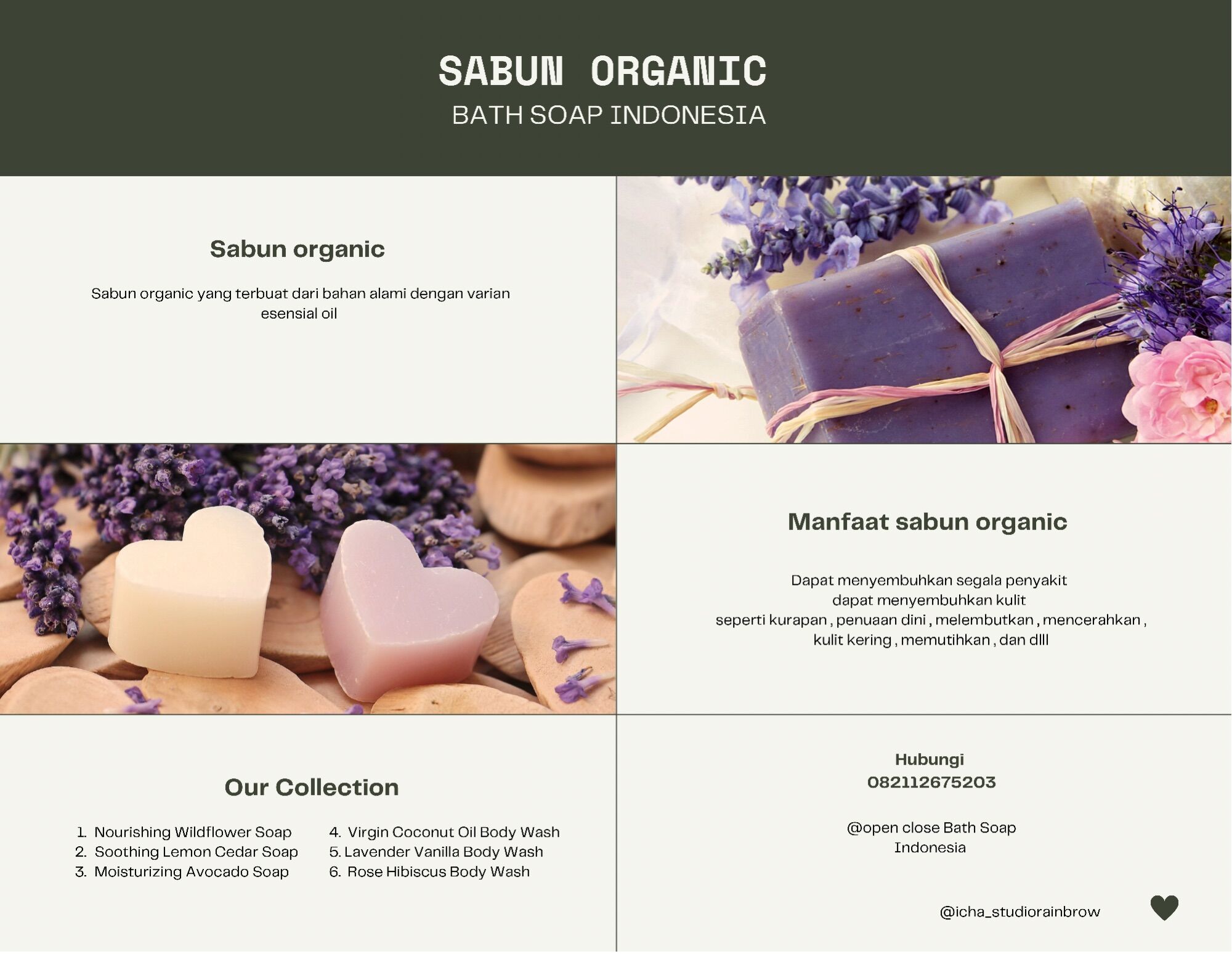 Sabun organic Berbahan alami dengan aroma sirih bisa di gunakan untuk ...