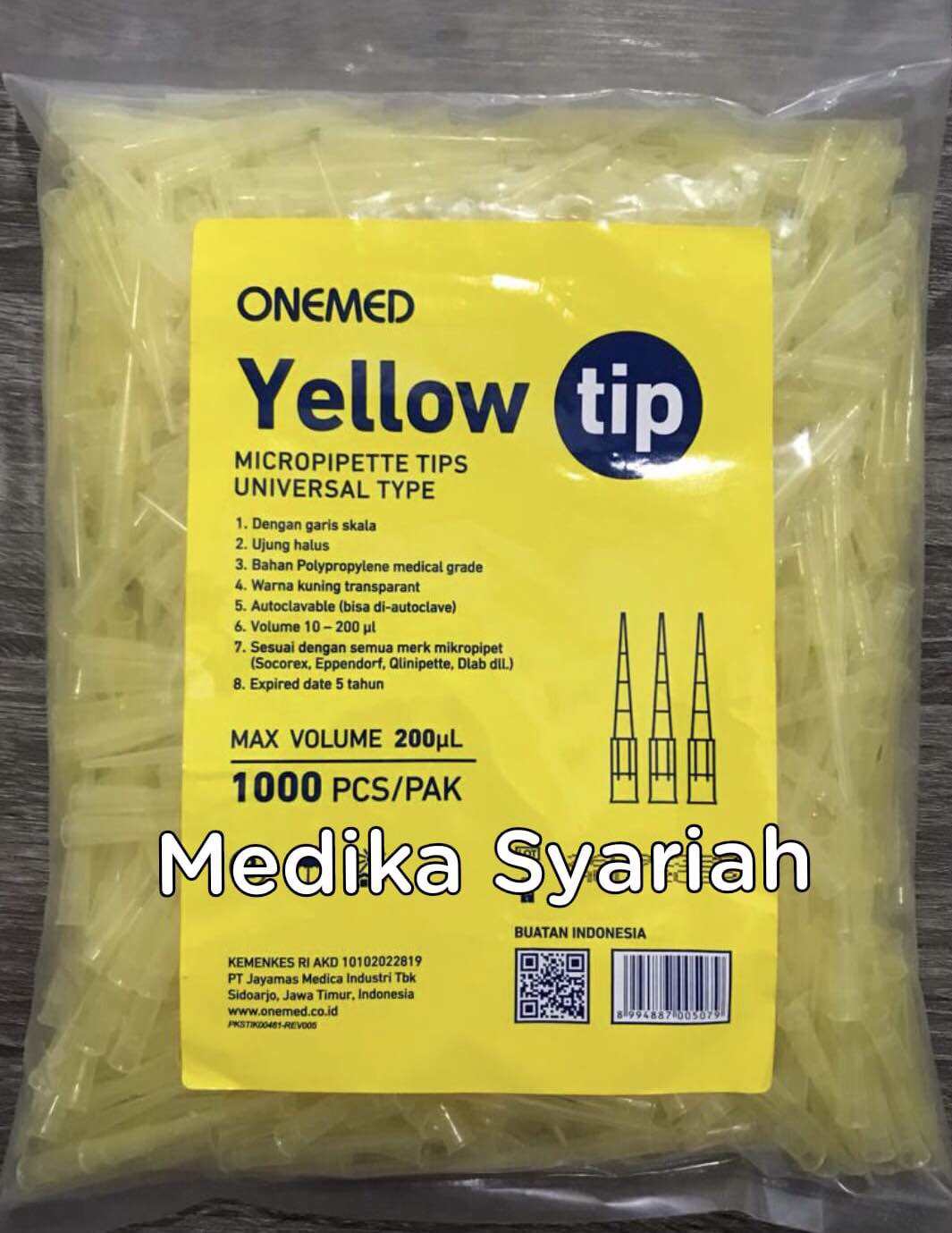 YELLOW TIPS MICROPIPET ONEMED PAK ISI 1000 | Lazada Indonesia
