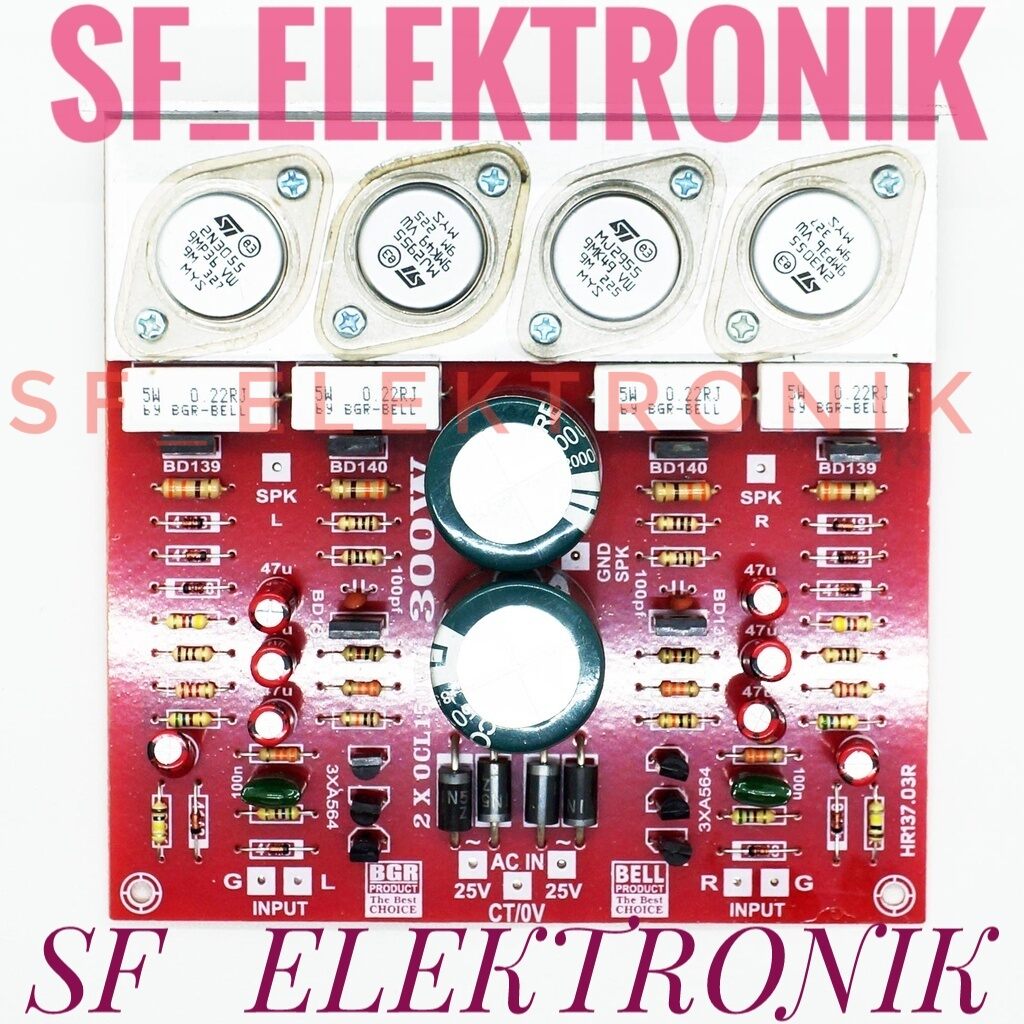 Kit Power Amplifier OCL 300Watt Stereo 2X150 | Lazada Indonesia