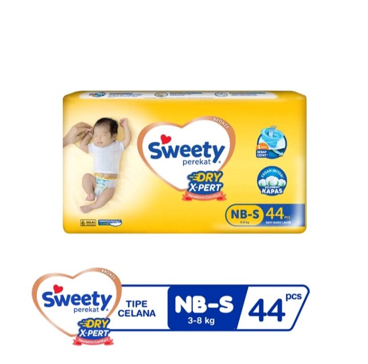 PAMPERS Sweety NBs 44pcs perekat | Lazada Indonesia