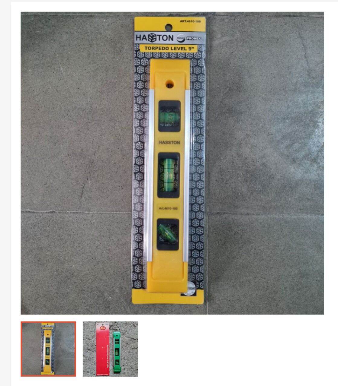 WATERPAS TORPEDO MAGNET HASSTON PROHEX 9 INCH | Lazada Indonesia