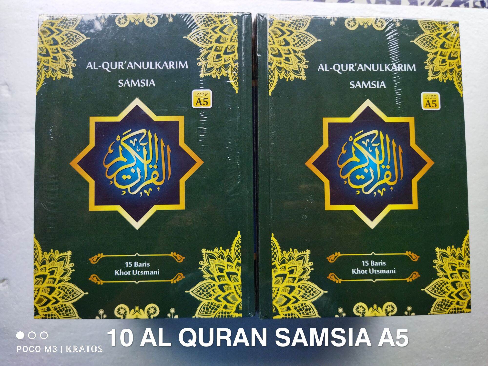 PAKET 10 AL QURAN SAMSIA 15 BARIS REAR PICK UKURAN A5 | Lazada Indonesia