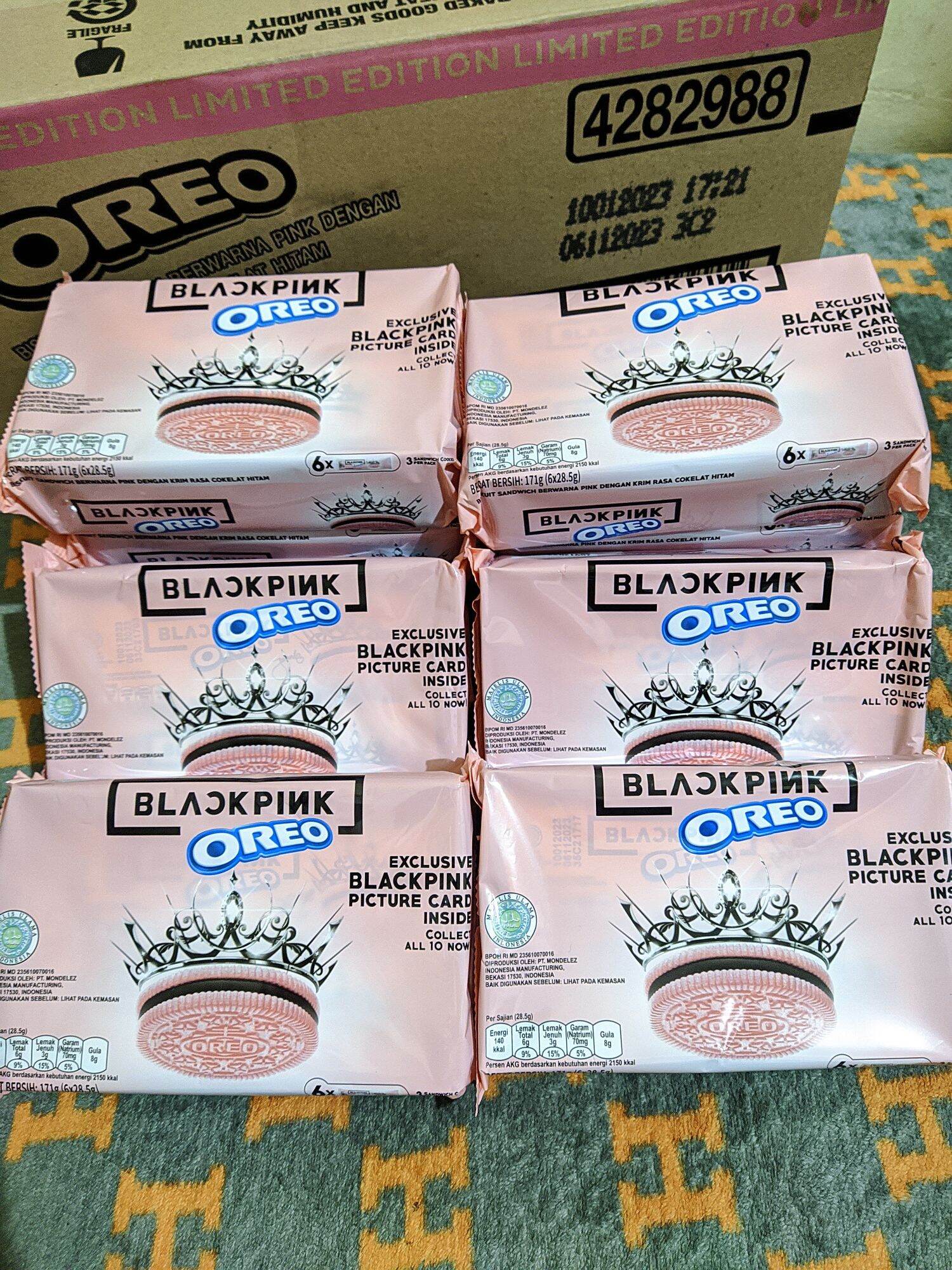 Oreo x blackpink limited edition| Biskuit Oreo blackpink Box 171 gr ...