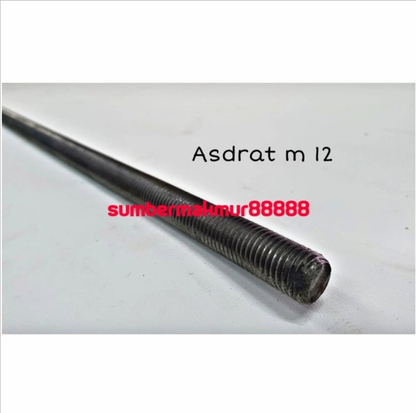Asdrat Besi Mentah M 12 Baut Stud Bolt Full As drat | Lazada Indonesia