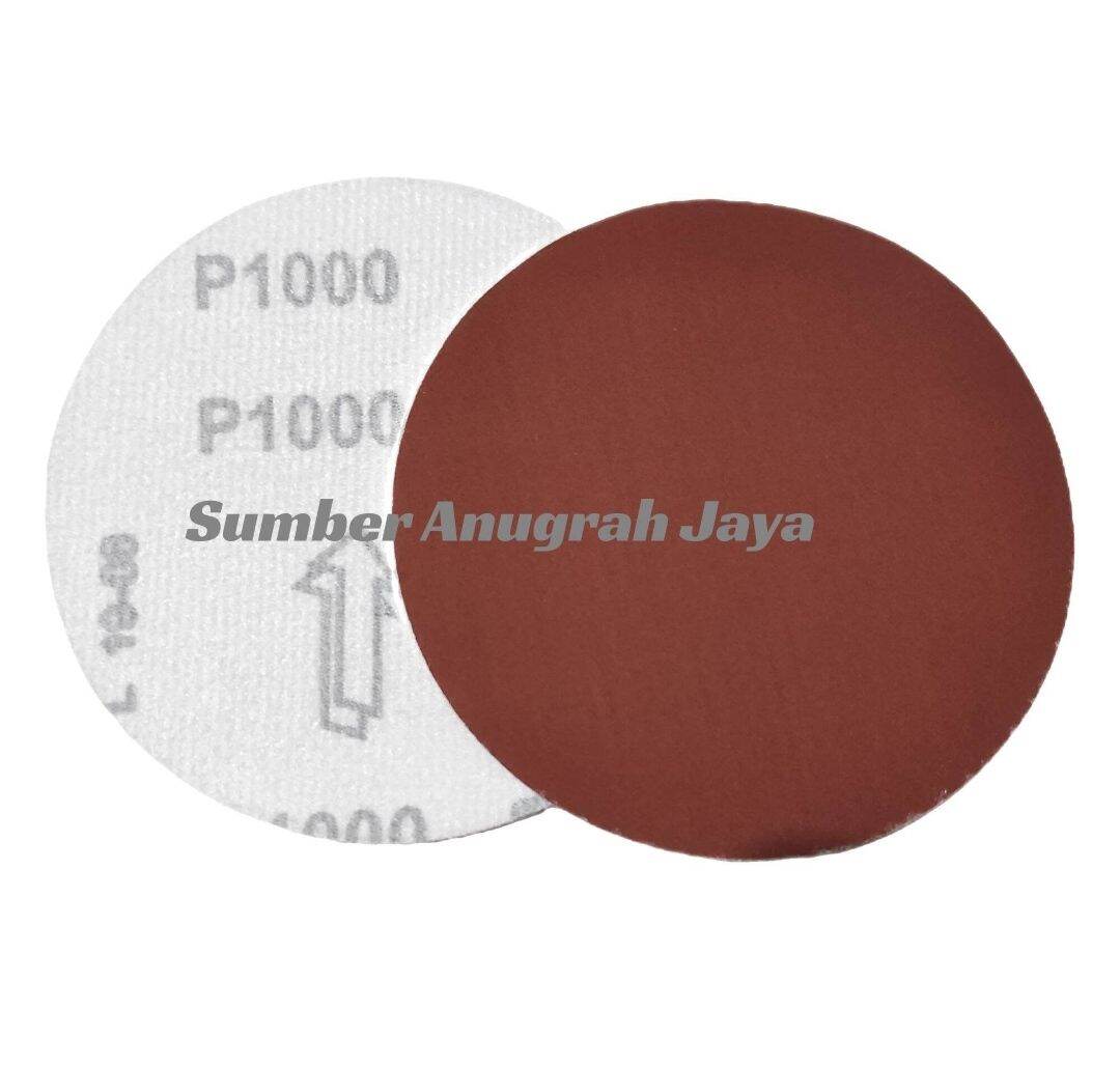 Amplas Bulat 4 Inch/ Amplas Tempel Velcro 600 -5000 & Mata Gurinda 4 ...
